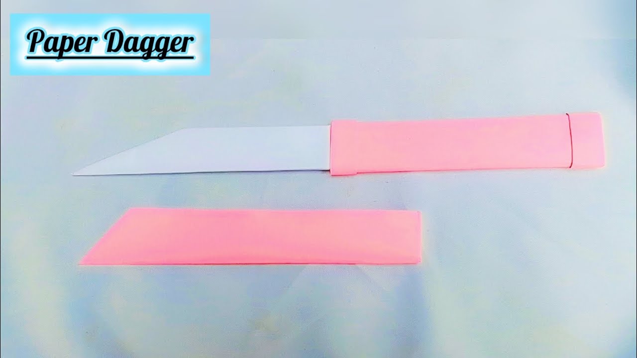 DIY - How to make paper DAGGER | Paper dagger | Paper craft [ Full ...