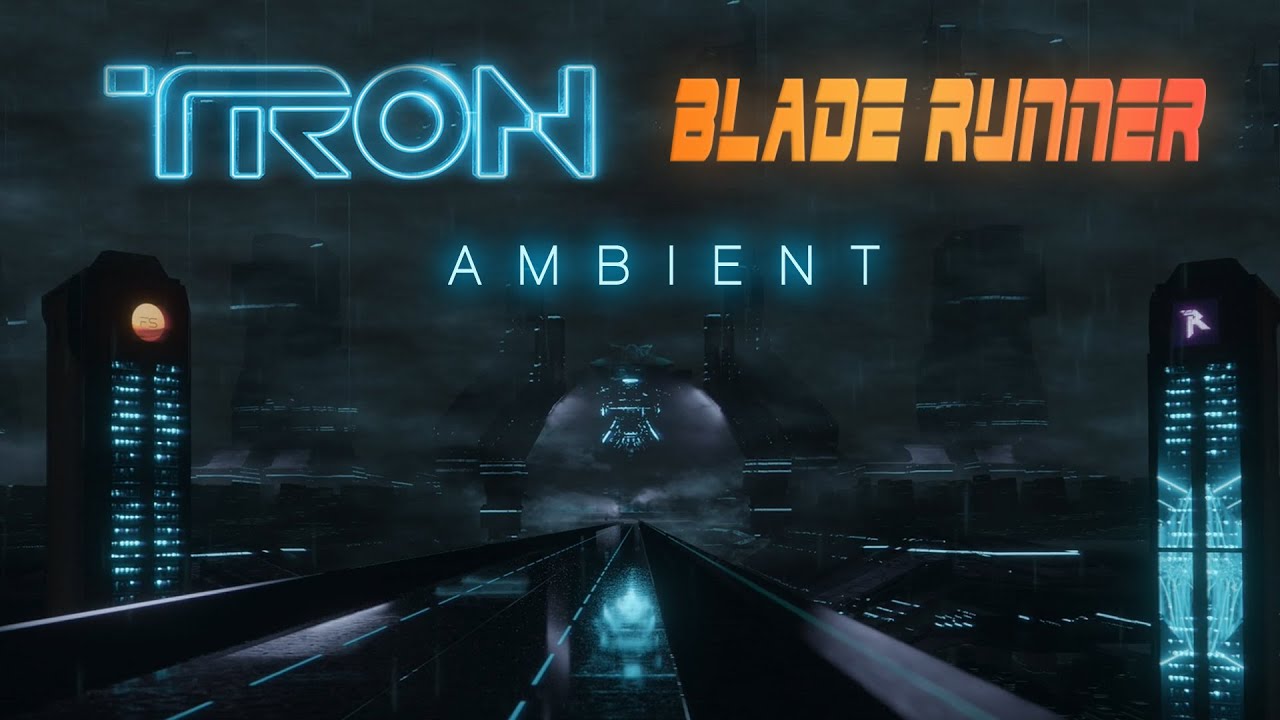 ☔Tron Legacy & Blade Runner Inspired Relaxing Ambience🎧| Urban ...