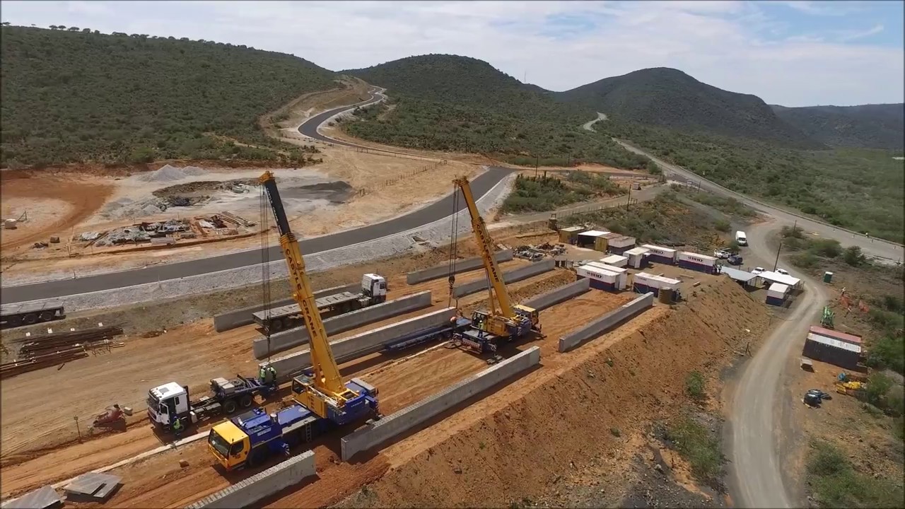 Concord Cranes - Fish River Bridge widening - LIEBHERR 110t,130t,250t ...