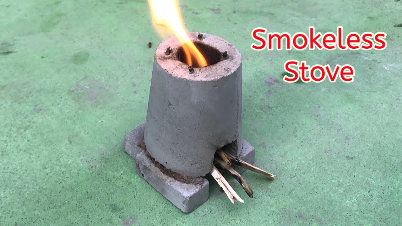 Amazing Miniature Concrete Stove | Mini Rocket Stove | Mini Bricks ...