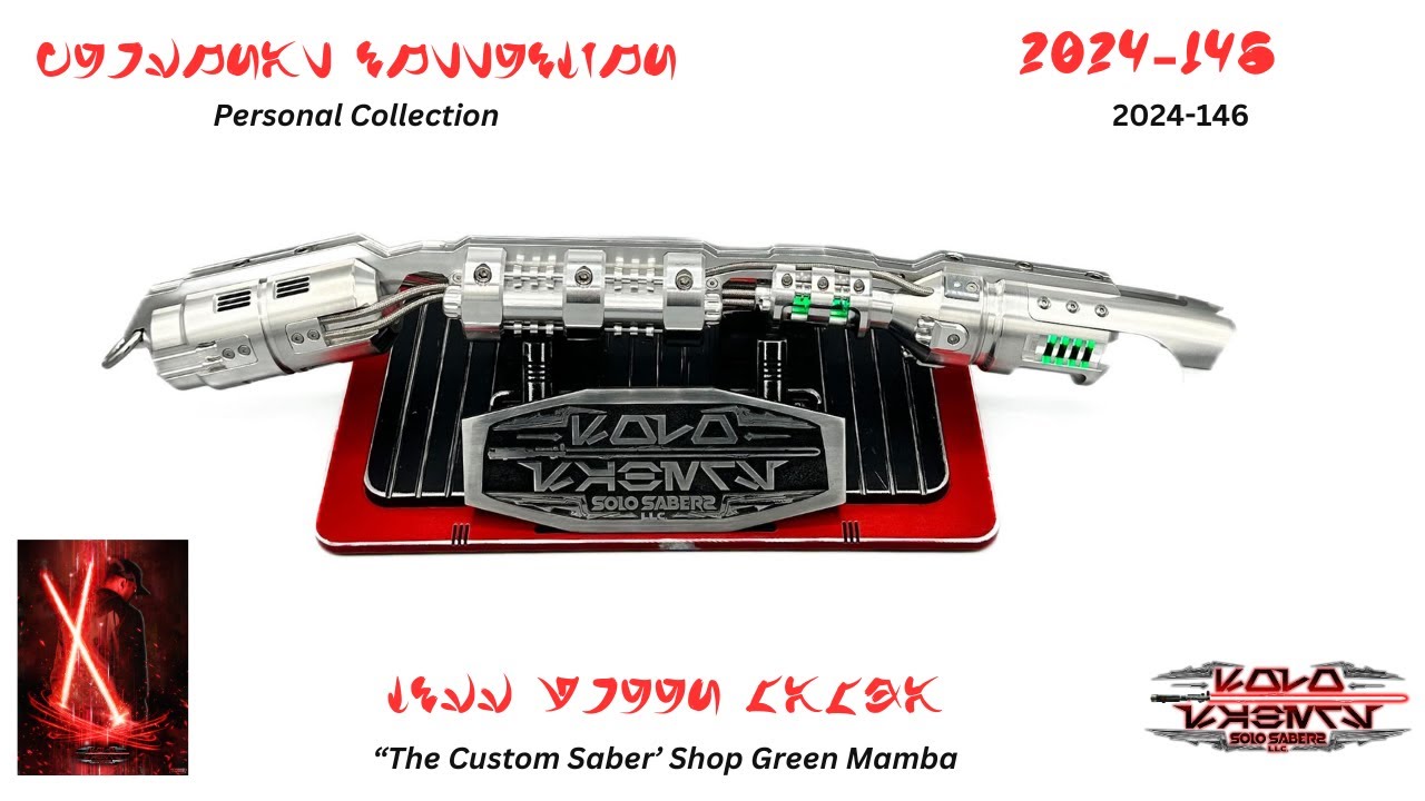 "The Custom Saber Shop" Green Mamba Neopixel Lightsaber Install and ...
