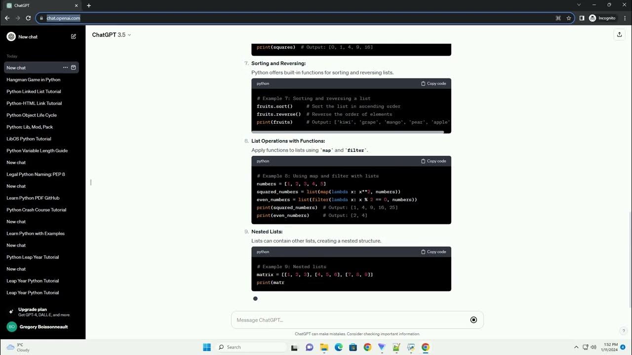 list programs for practice in python - YouTube