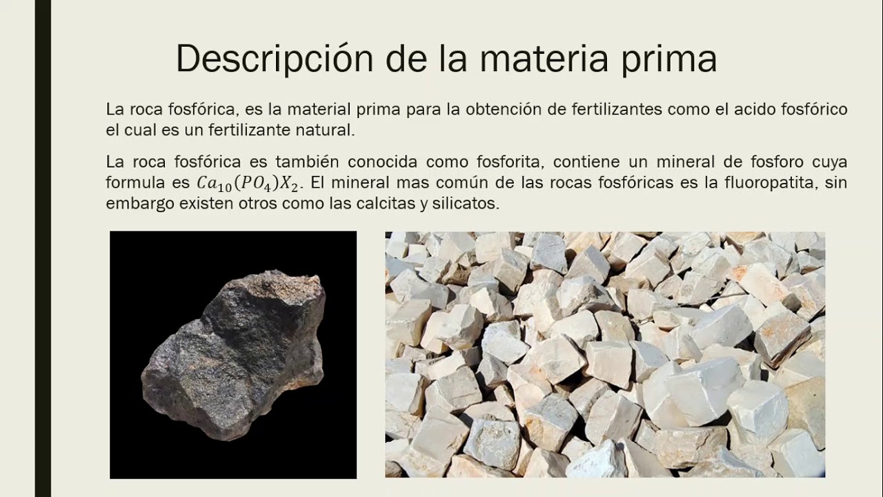 Obtención de Fosfato di-amónico a partir de roca fosfórica - YouTube