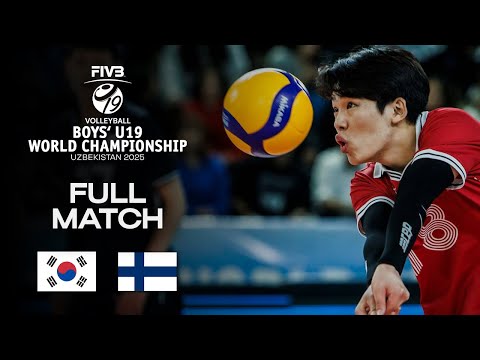 Korea vs. Finland - Pool D | Boys' U19 World Champs 2025 - Full Match