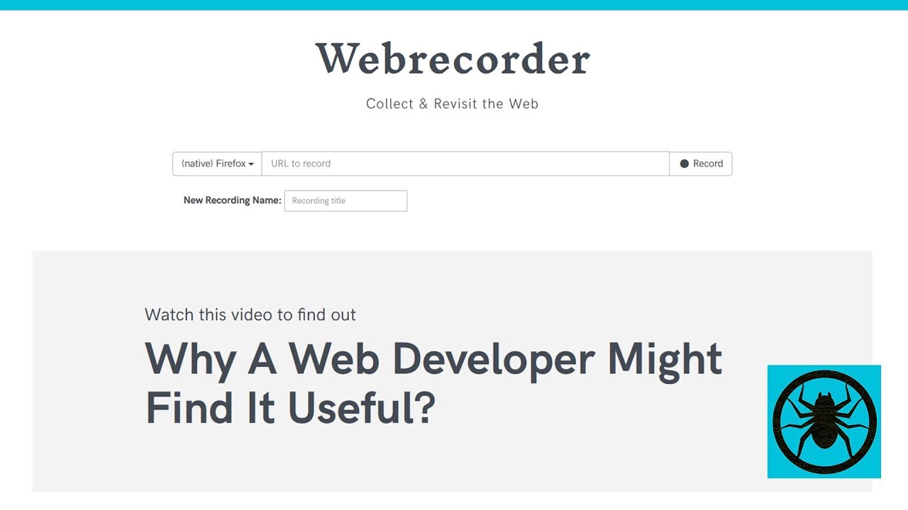 Conifer (formerly "Webrecorder.io"): Why Should A Web Developer Use It? - YouTube