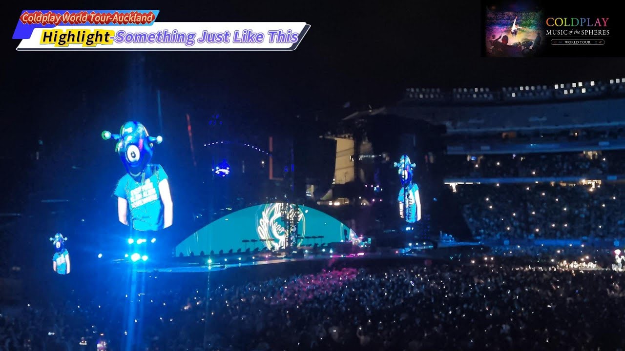 〖Coldplay World Tour-Auckland 2024〗- something just like this - YouTube