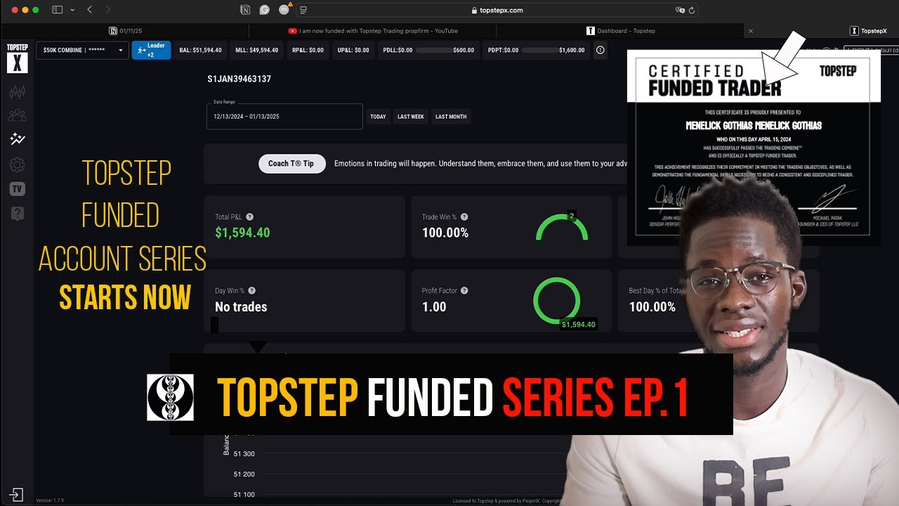 Topstep funded account series ep.1 | Two Funded Accounts - YouTube
