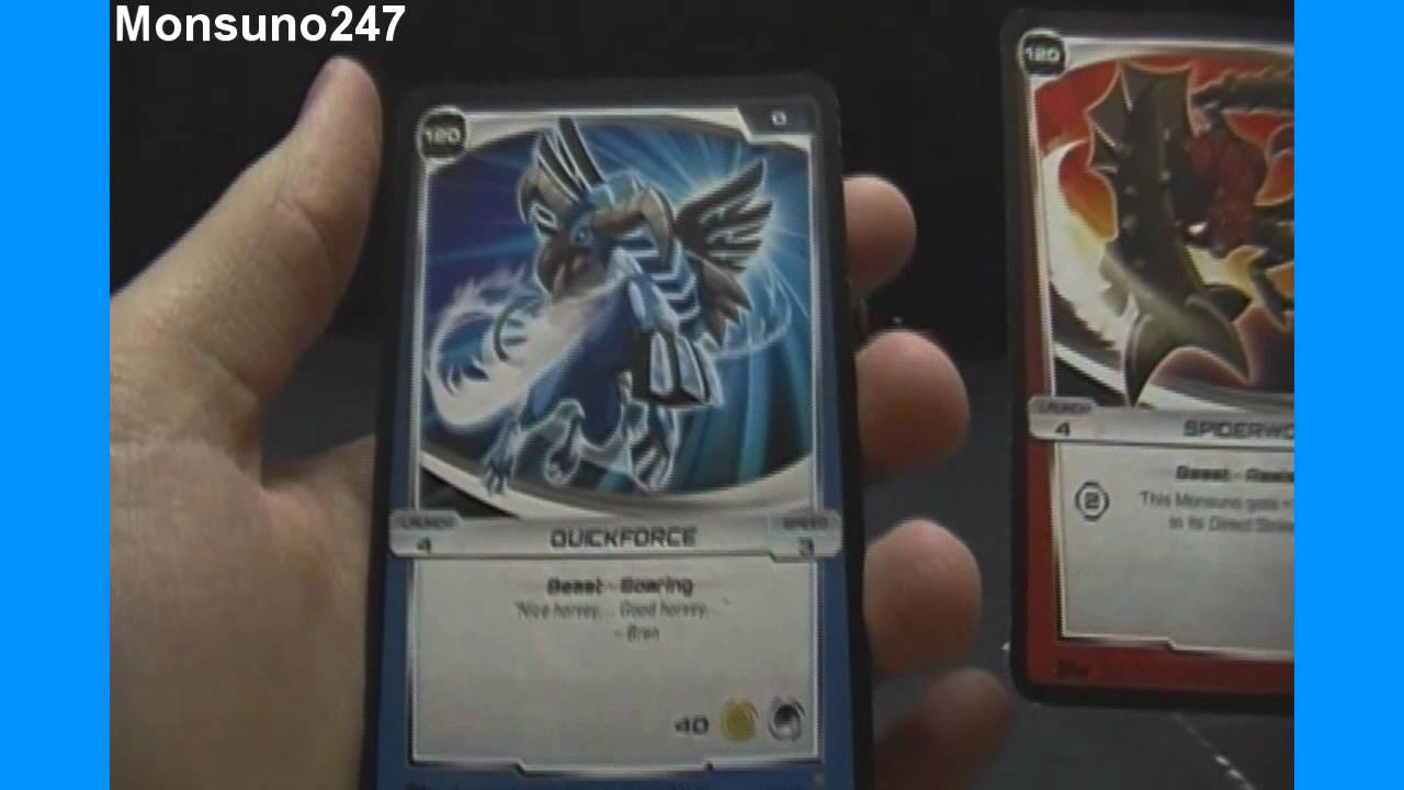 Opening a Monsuno Toy Figure 2-pack with Quickforce and Spiderwolf ...