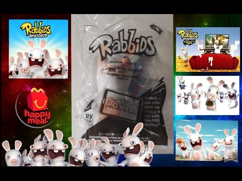 Rabbids Invasion Mcdonalds 2015 happy meal #1 Rascal rabbid - YouTube