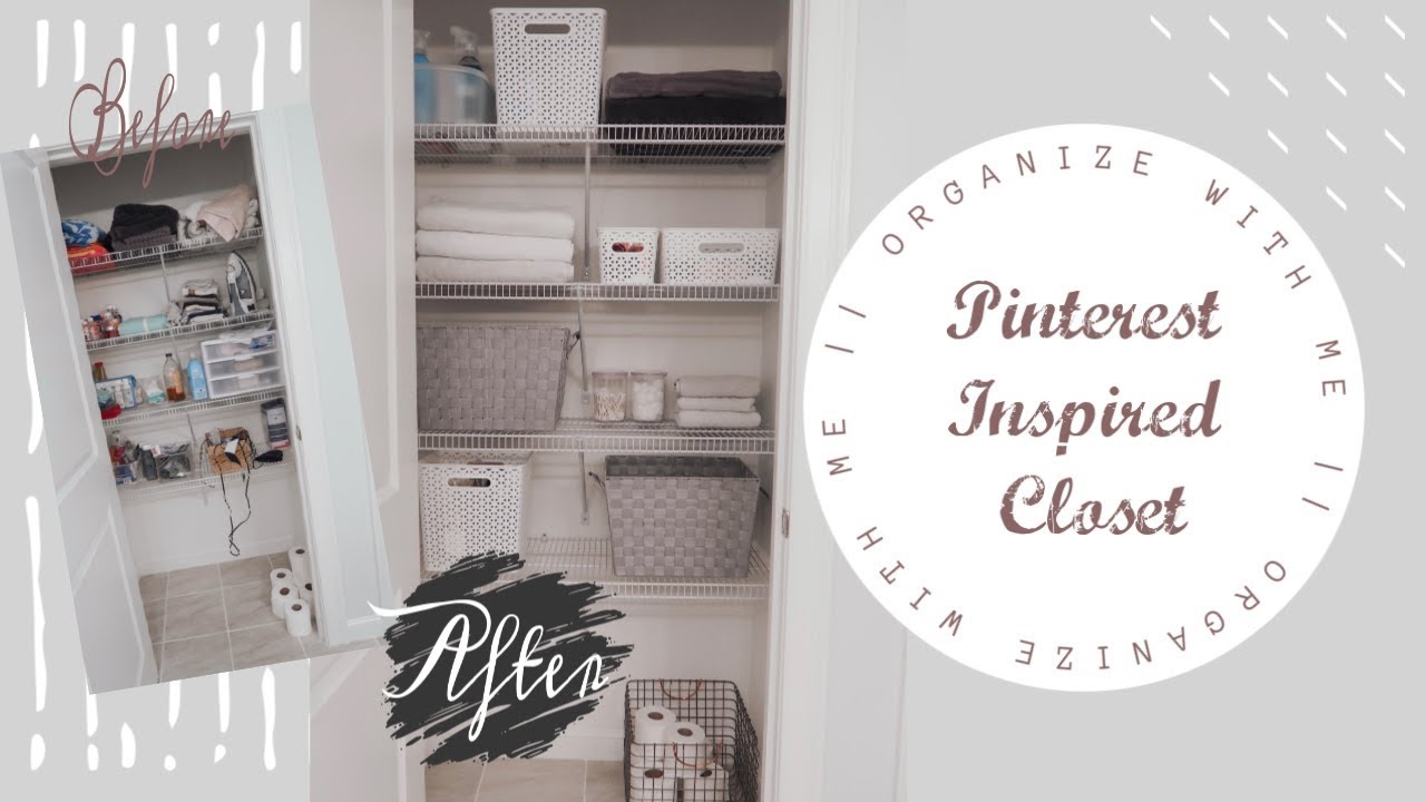 PINTEREST INSPIRED CLOSET ORGANIZATION // ORGANIZE WITH ME 2018 ...