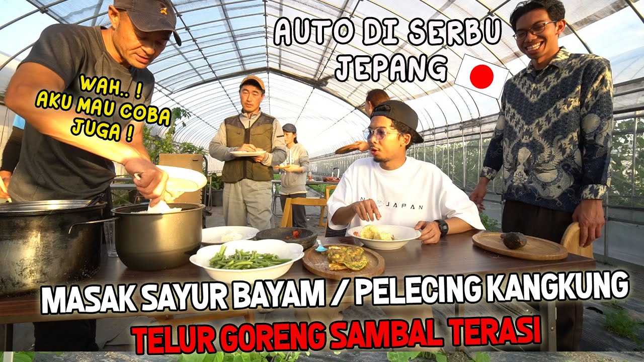 MASAKIN ORANG JEPANG SAYUR LEGEND !SAMBAL TERASI BAYAM !PELECING KANGKUNG ! AUTO KETAGIHAN ...