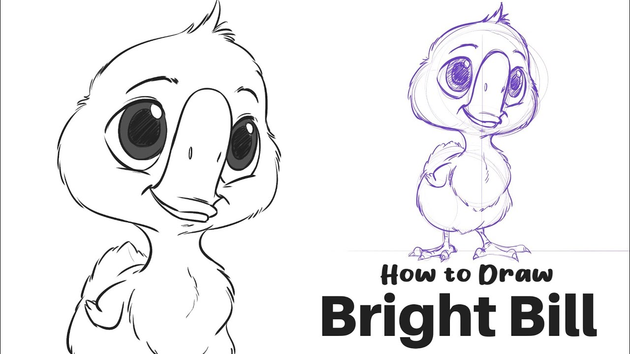 The Wild Robot, Bright Bill Drawing, Digital Drawing - YouTube