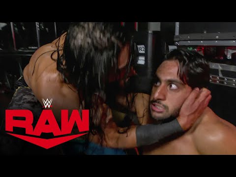 Mustafa Ali blindsides Mansoor with backstage attack: Raw, Oct. 11, 2021