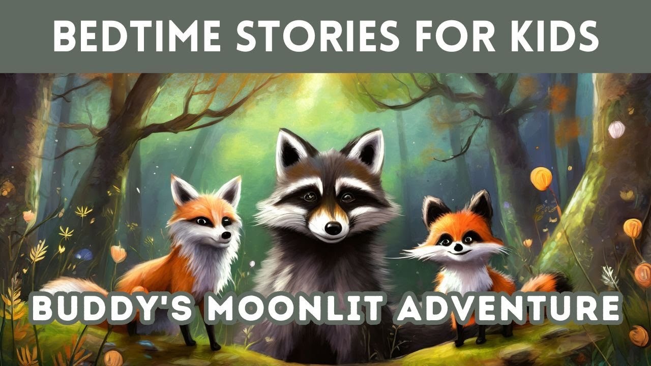 Bedtime Story for Kids in English | Buddy's Moonlit Adventure | Fairy ...
