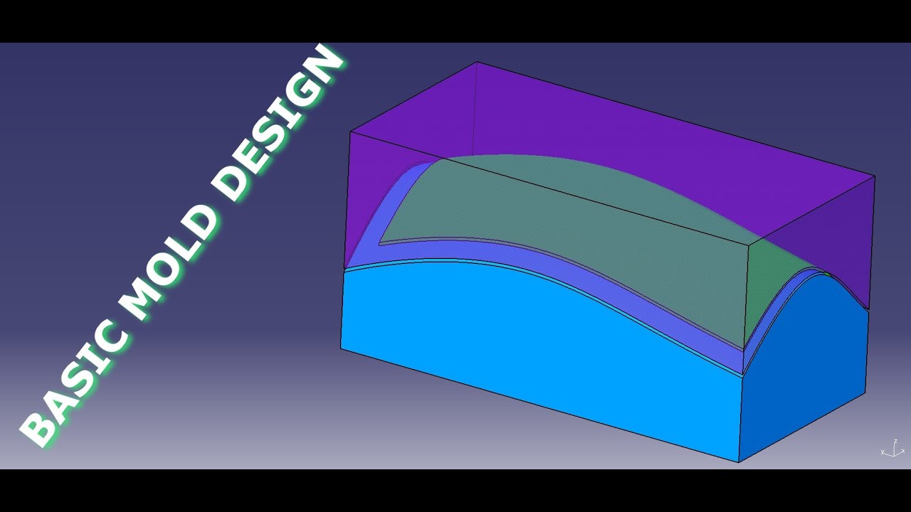 Basic Mold Design - CATIA V5 - CATIALOG - YouTube