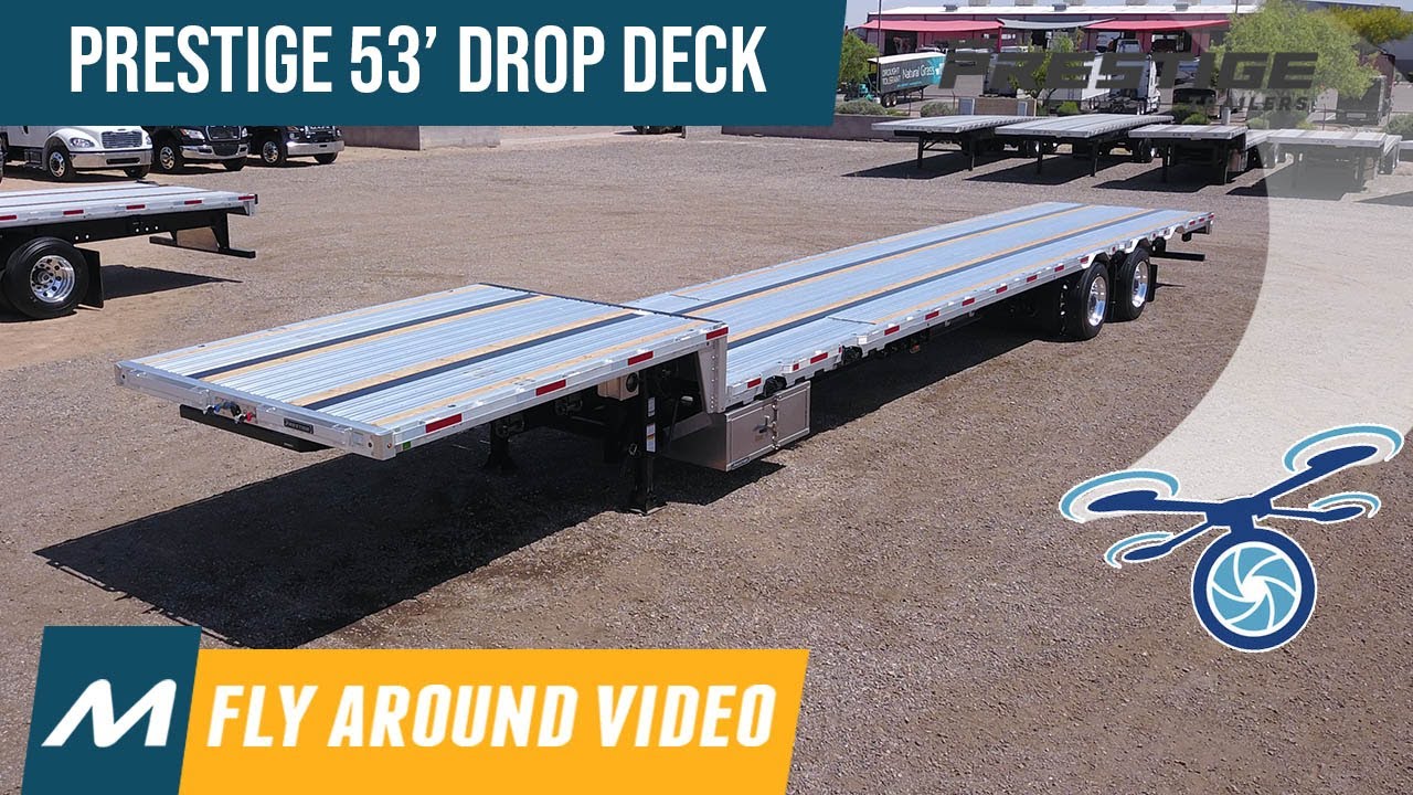 Prestige 53' Combo Drop Deck Trailer - YouTube