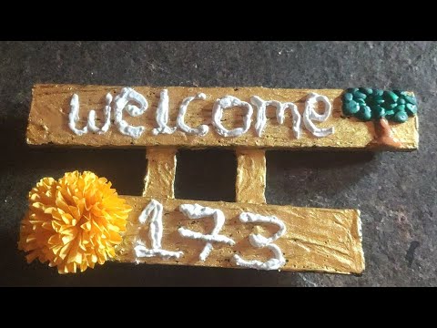 How To Make Name plate/Name Plate Ideas - YouTube