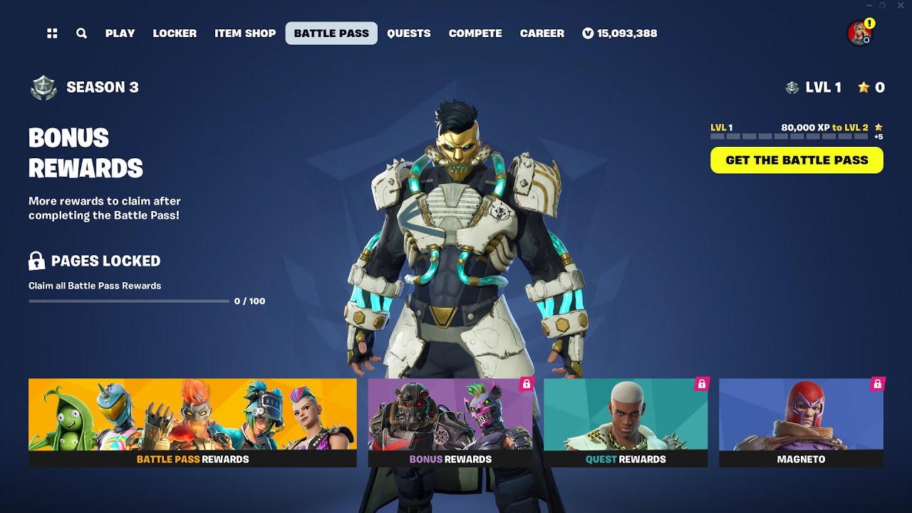 NEW Fortnite Chapter 5 Season 3 Full Battle Pass Showcase!! - YouTube