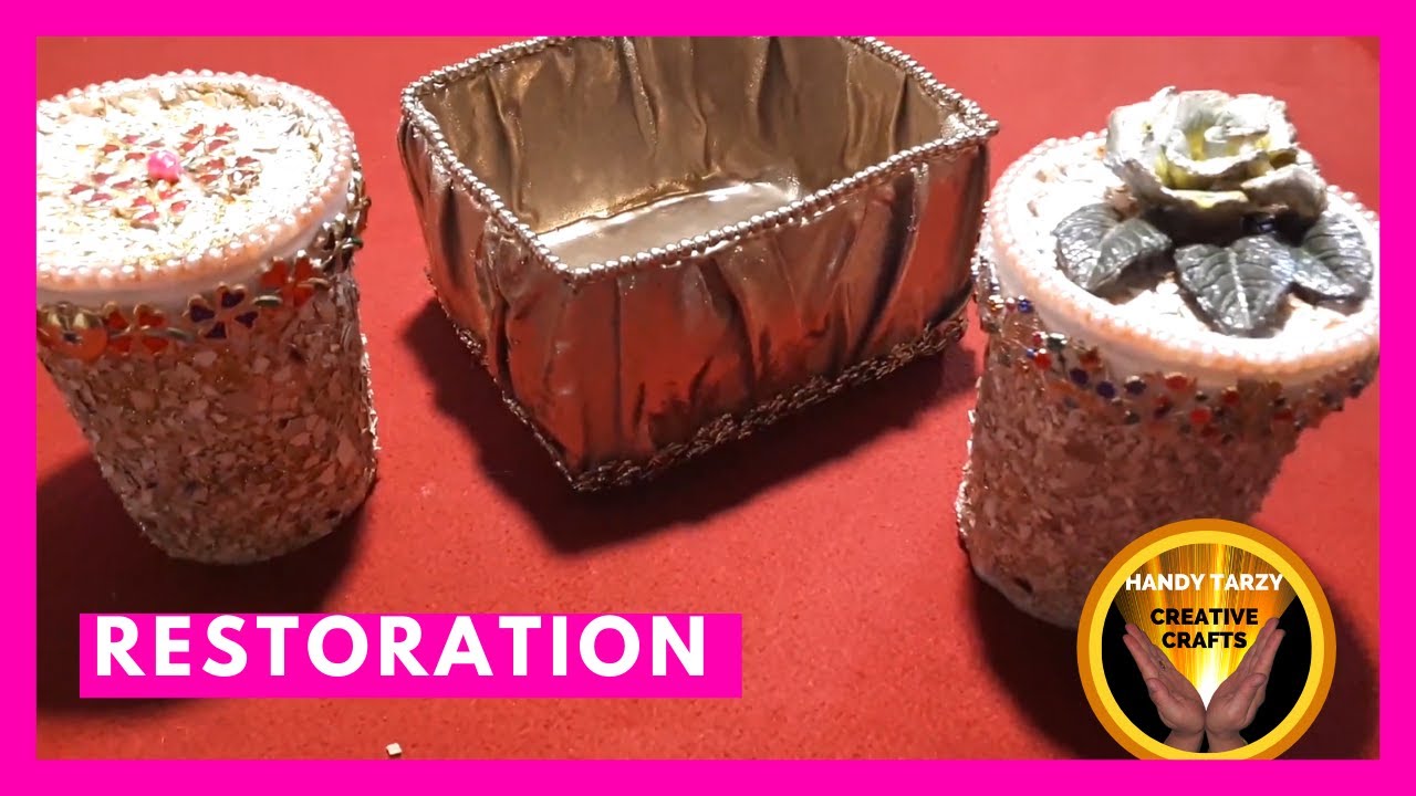 How to decorate an old BOX? How to RESTORE? Tutorial (Step by Step ...