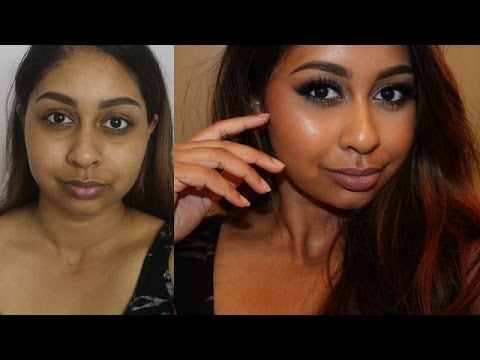 FULL ON GLAM MAKEUP TUTORIAL - YouTube