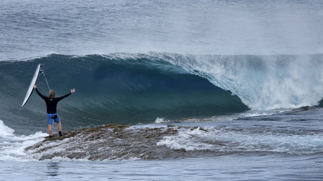 The Sketchiest Wave I've Ever Surfed (DRY Reef) - YouTube