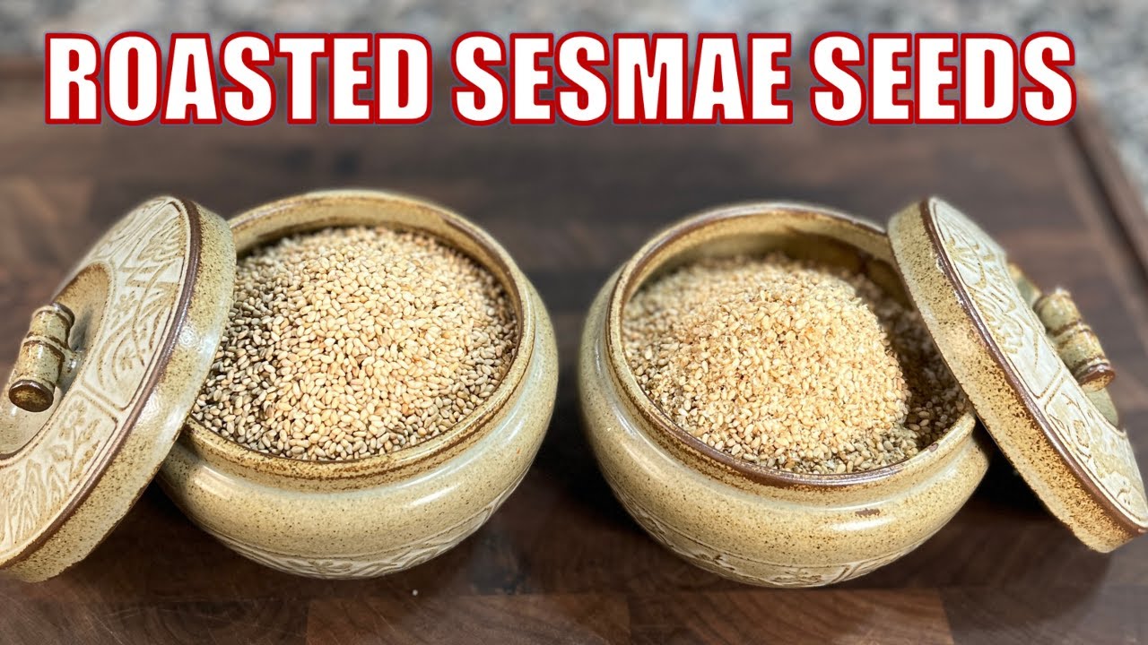 Easy Homemade Roasted Sesame Seeds Recipe! | 홈메이드깨소금 | 自制芝麻盐😊😋 - YouTube