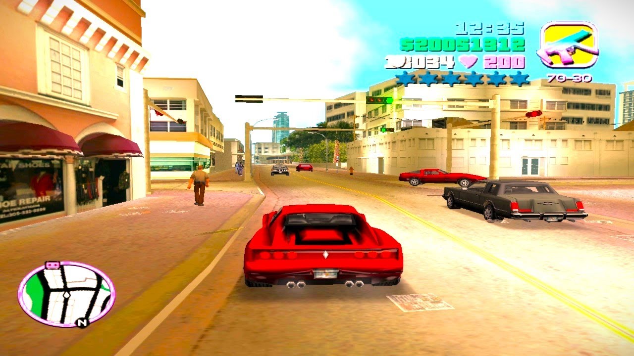 GTA Vice City Tommy vs Vice City Police at the Beach – Ultimate Chaos ...