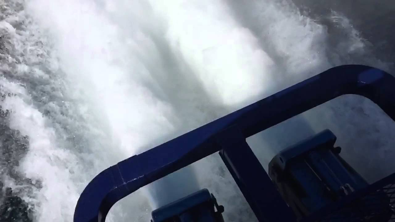 Lake Express water jets slow motion - Lake Michigan fast ferry - YouTube