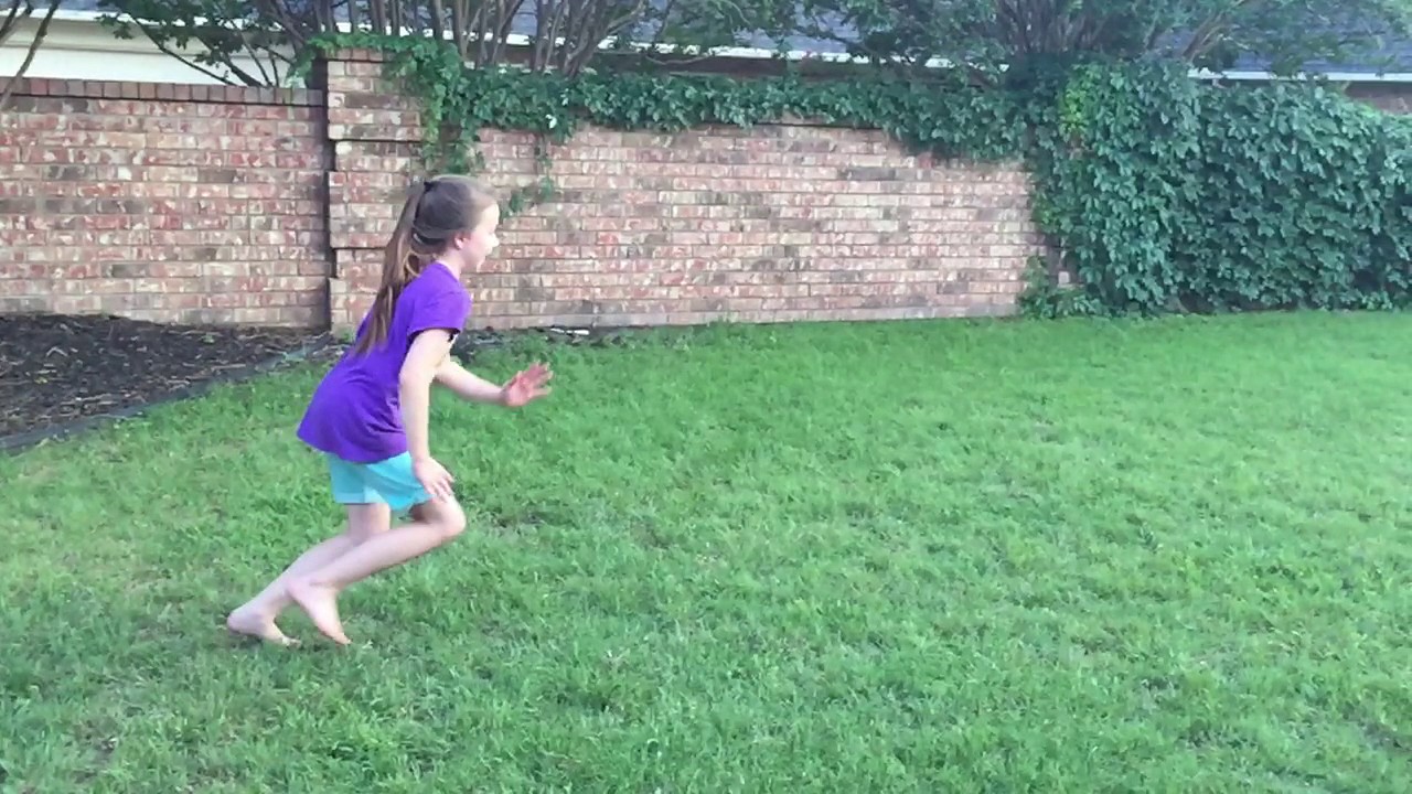 Jiselle slo mo reverse round off - YouTube