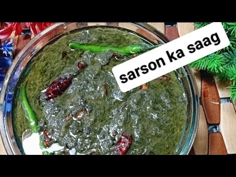 winter special sarson ka saag Bht hi aasaaan tareeqe se banaye sarson ...