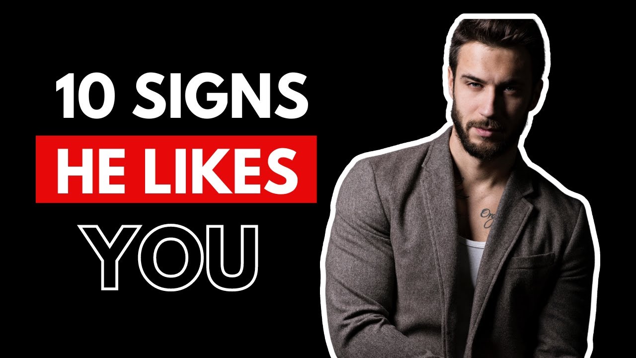 10 Signs He Likes You But is Trying Not to Show It - YouTube