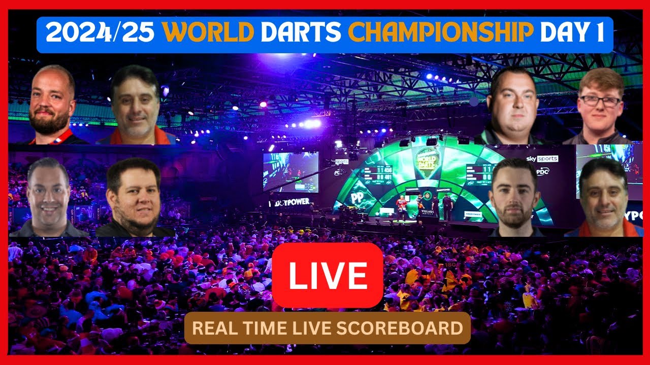 2024/25 PDC World Darts Championship LIVE Score UPDATE Today Day 1 ...