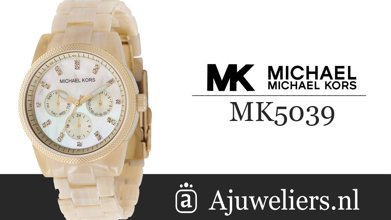 Michael Kors MK5039 - Michael Kors dameshorloge - Ajuweliers - YouTube