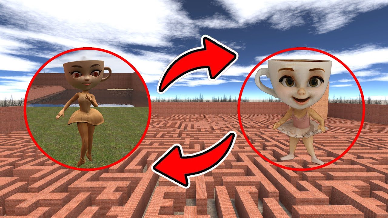 I Summon NEW Ballerina Cappuccin in Maze Gmod Gmod Sprunki Maze - YouTube