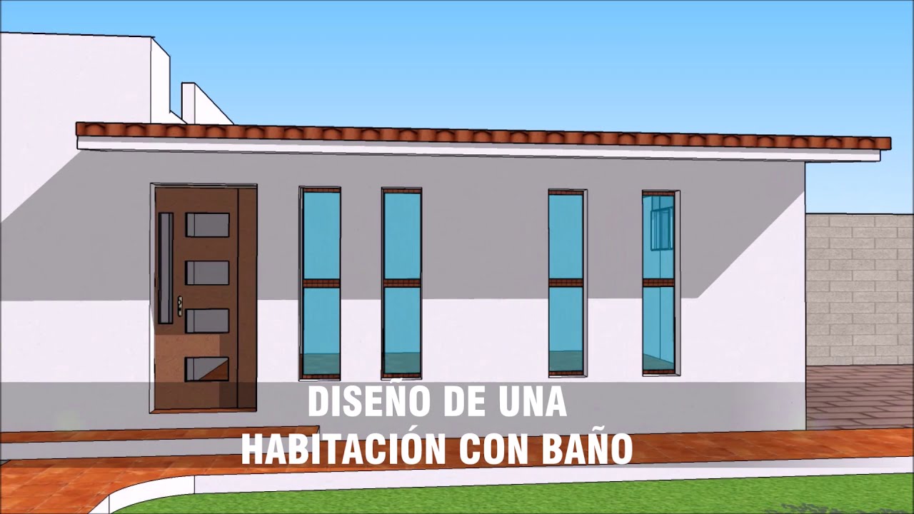 Plano de un cuarto con baño completo - YouTube