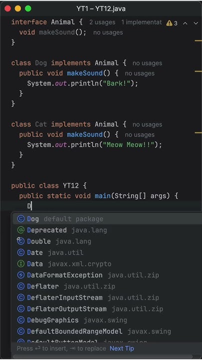 How to Implement a Simple Java Interface? #javadevelopment #coding - YouTube