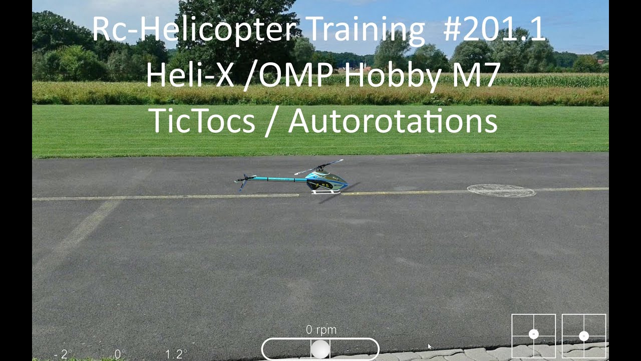 Rc-Helicopter Training #201.1 / Heli-X /OMP Hobby M7 / TicTocs ...