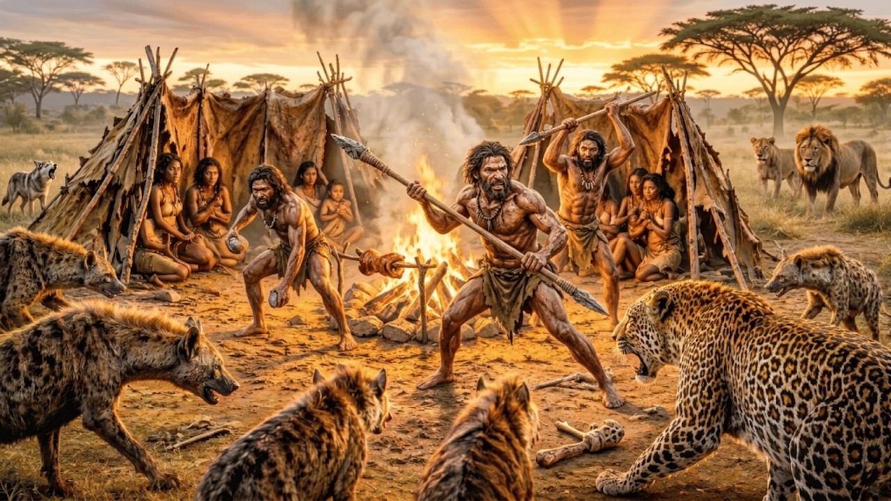 Savanna Survival Story | How Early Humans Made Fire — And Used It to ...