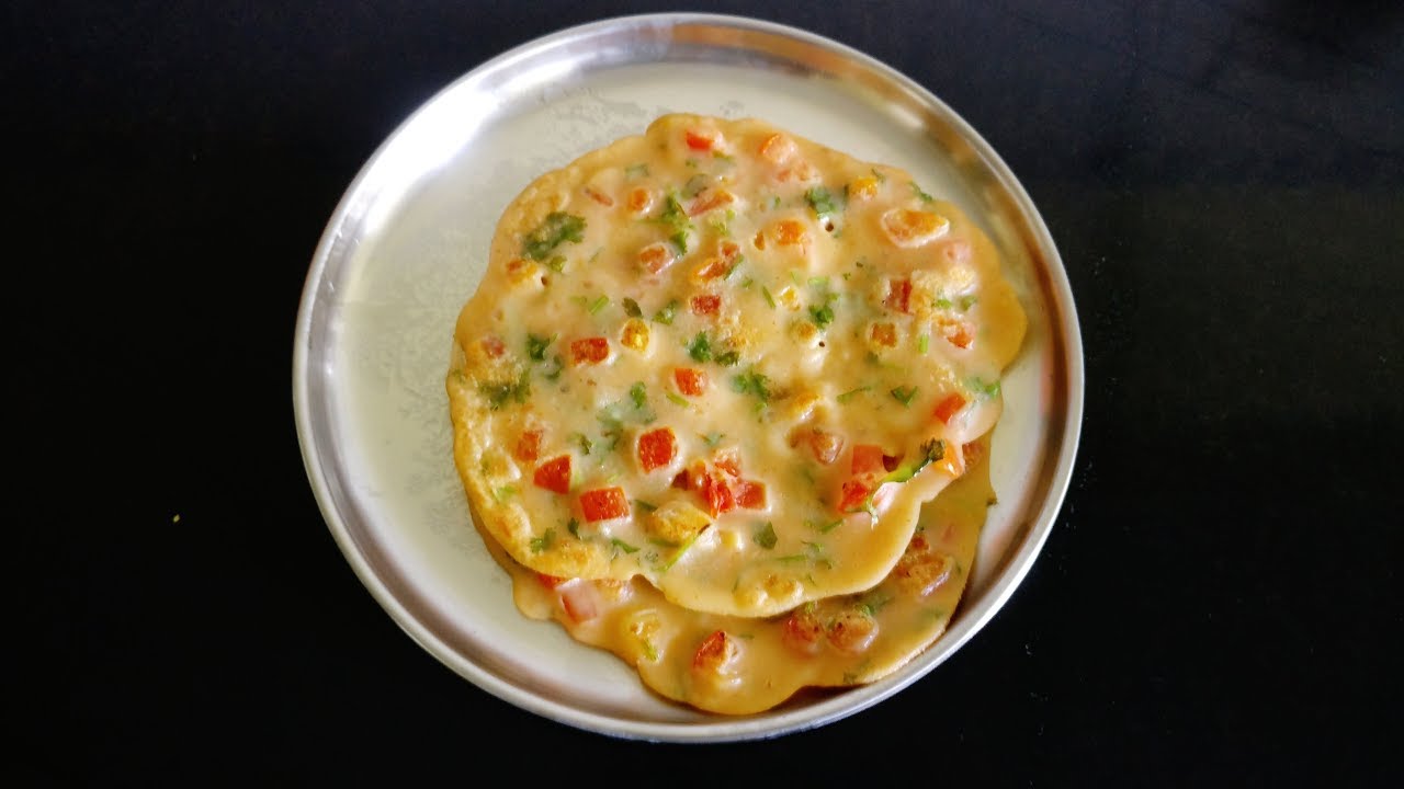 Instant tomato omelette or tomato dosa south Indian style - YouTube