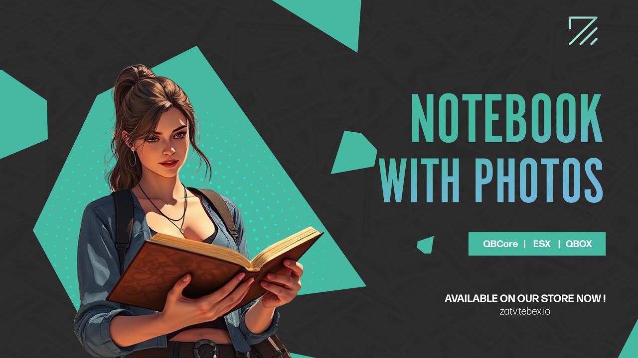 [ZaT-SCRIPTS][QBCore/ESX] FIVEM NoteBook (Saving Data + images) - YouTube