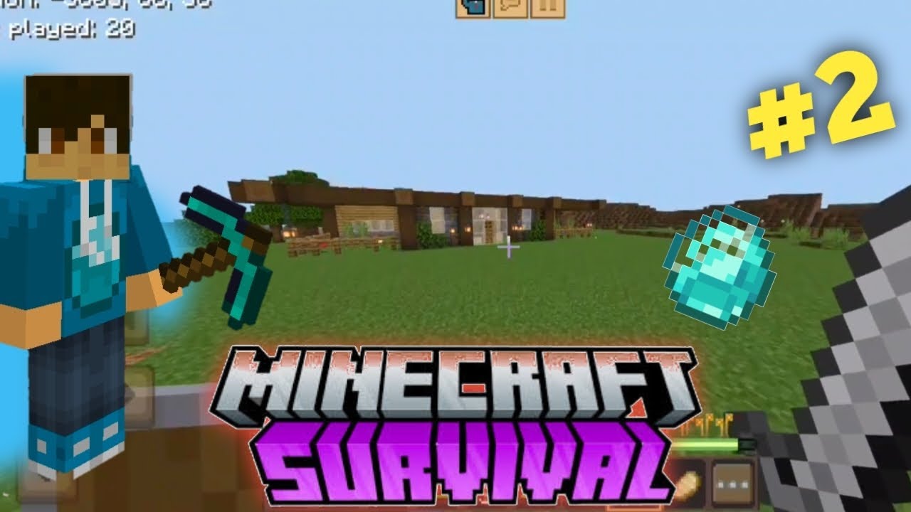 Minecraft/cab survival Siris part 2 | i made my own house - YouTube