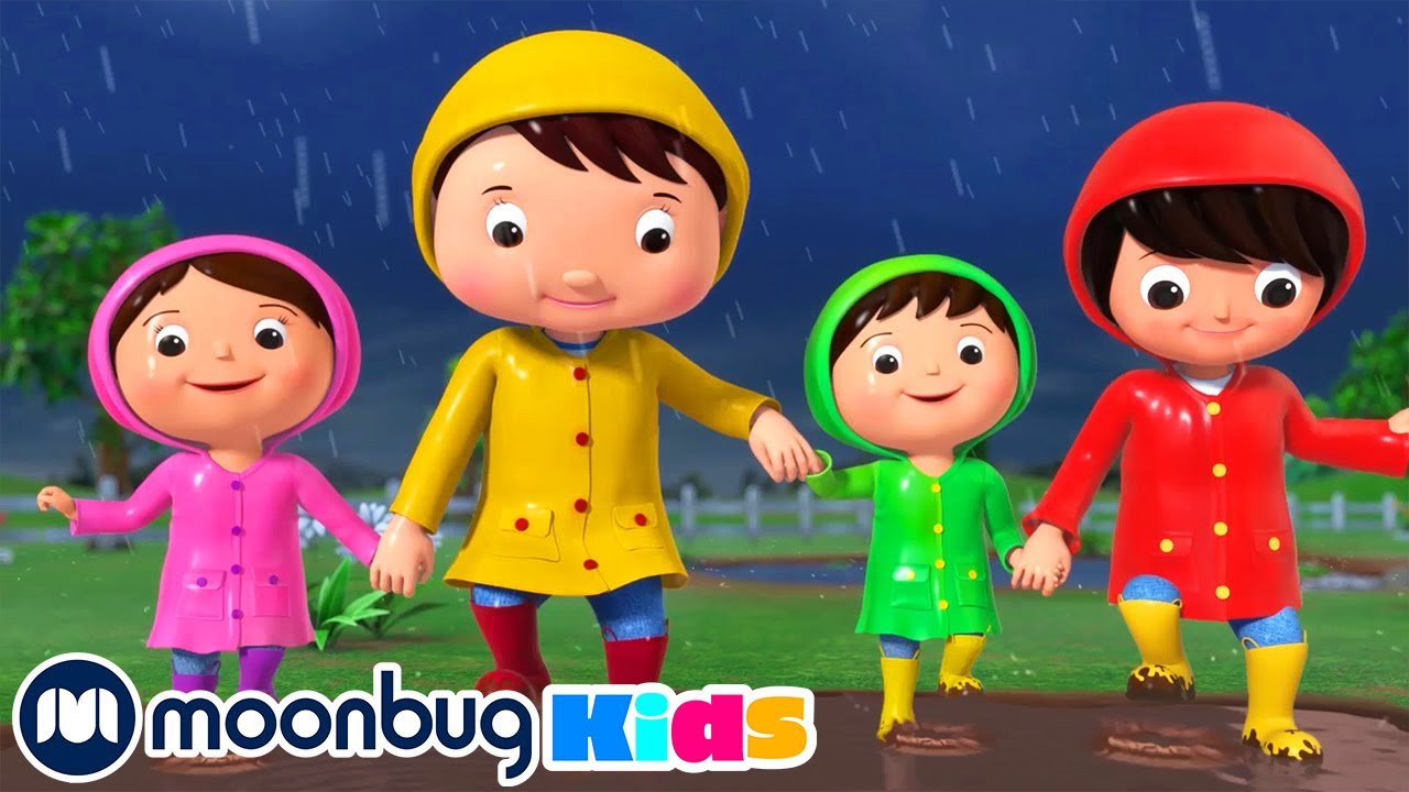 Splashing in Puddles | Kids Learning Videos | Nursery Rhymes | ABCs And ...