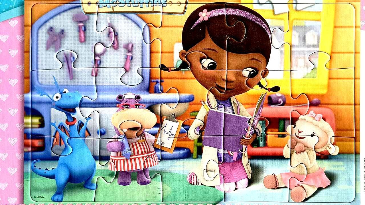 Pet Rescue - Doc McStuffins -solving jigsaw puzzle for children 15 🧩 ...