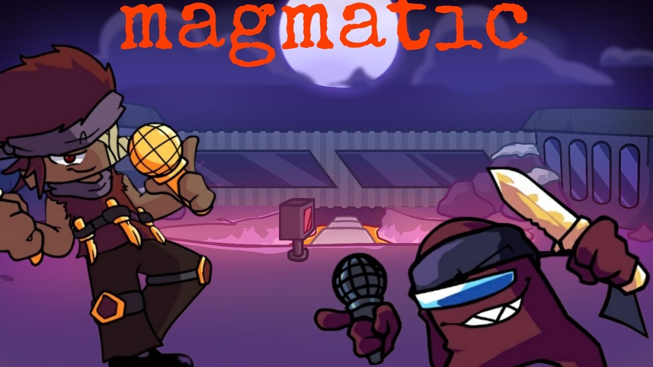 fnf magmatic but human maroon impostor and maroon impostor sings it ...