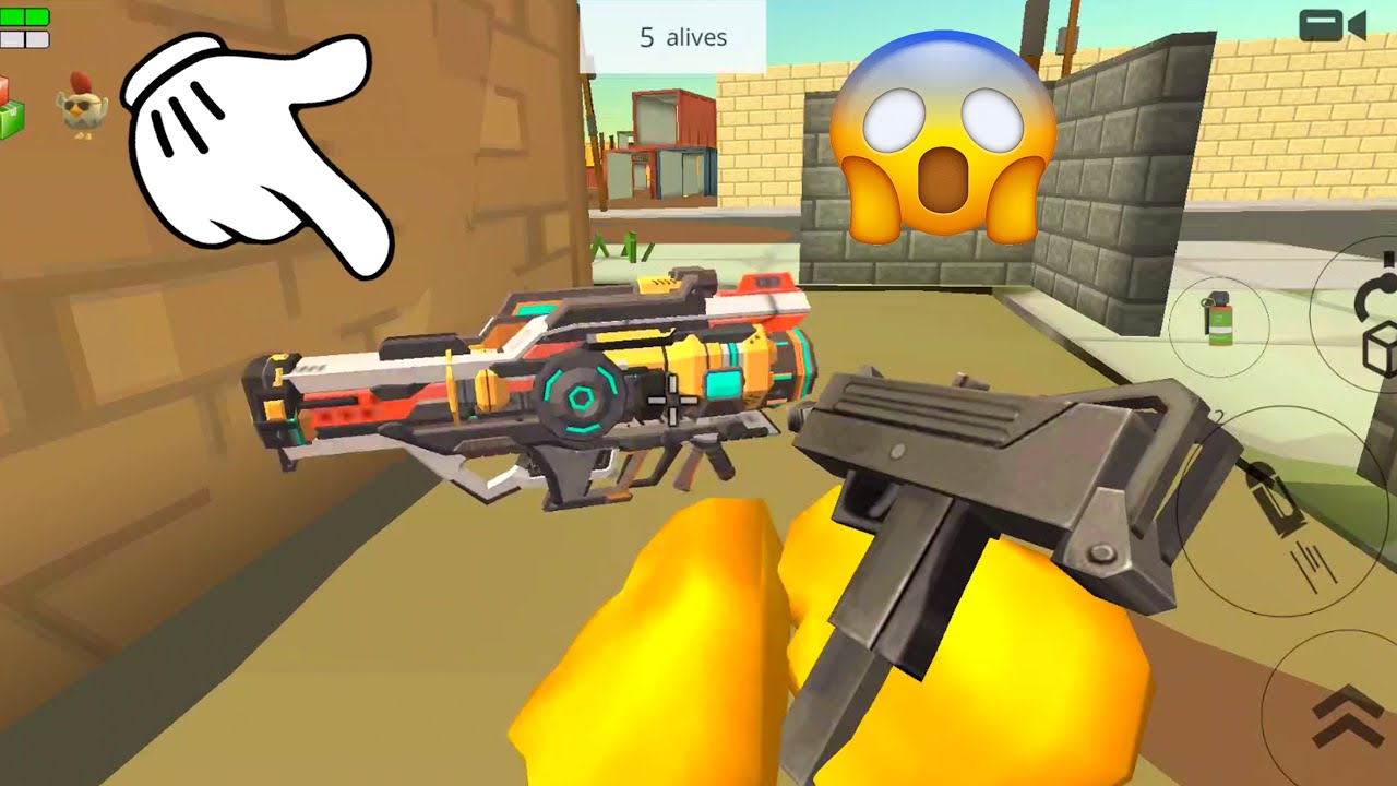 Nuclear Bazooka Chicken Gun BattleRoyalePvP Game Video || Pro VS Hacker ...
