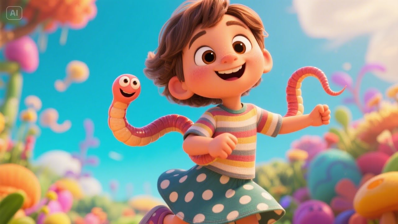 Wiggle Wiggle Worm Dance Song | Silly Dance and Movement Rhyme for Kids ...