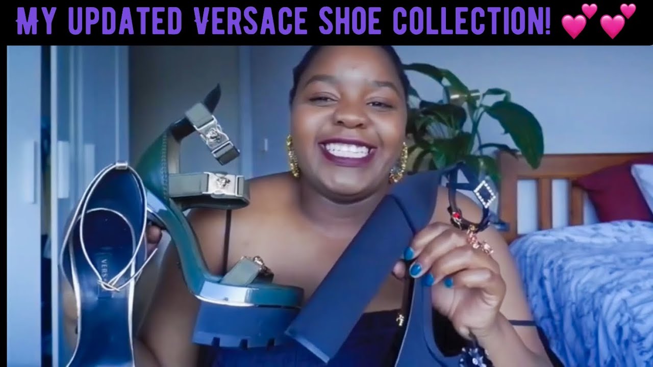 MY UPDATED VERSACE SHOE COLLECTION - Mostly preloved! - YouTube