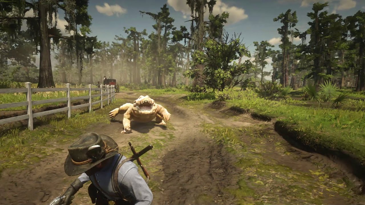 RDR2 - The legendary Bullgator's heart attack - YouTube