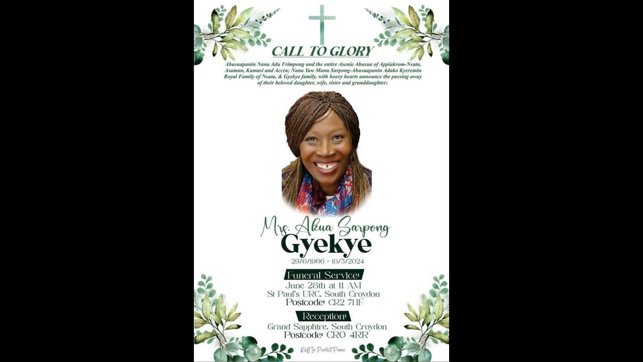 Mrs Akua Sarpong Gyekye Reception - YouTube