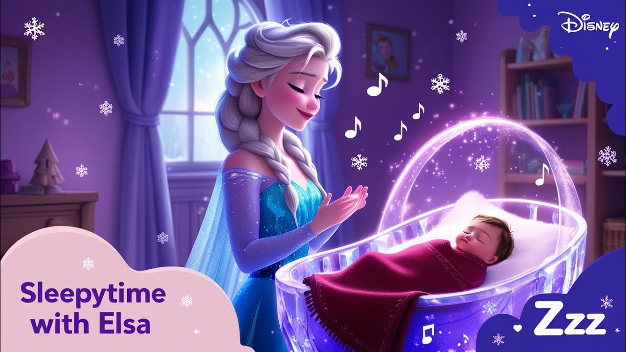 Elsa’s Magical Sleep Lullaby for Babies 👶💤 | Gentle Brahms & Mozart ...